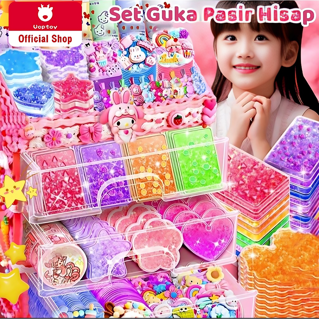 Uoptoy DIY Guka Set Guka Glue Cream Guka Quicksand Sticker Guka ...