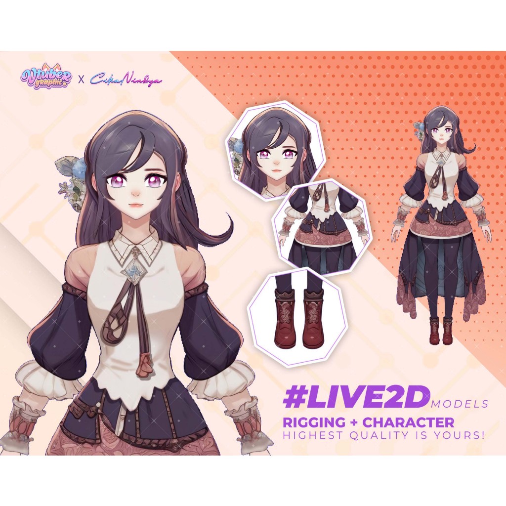 Improve Your Popularity with the Latest vtuber Live2D Model, Live2D ...