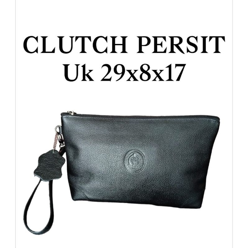 PERSIT LOGO CLUTCH (LEATHER) | Shopee Malaysia