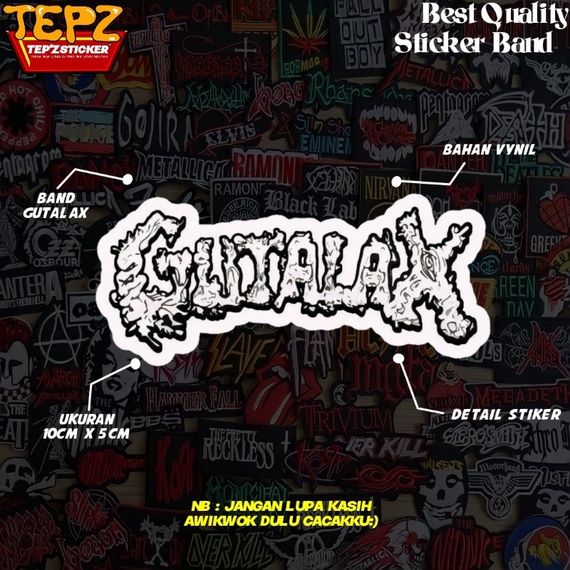 Sticker STICKER (GUTALAXBAND) BAND STICKER|Metal STICKERS|Aesthetic ...
