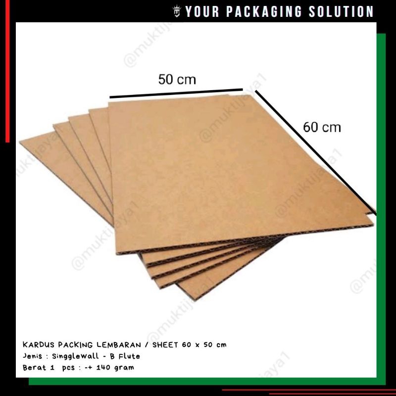 Cardboard SHEET 60x50cm / CARTON / CARDBOARD / SHEET PACKING ...