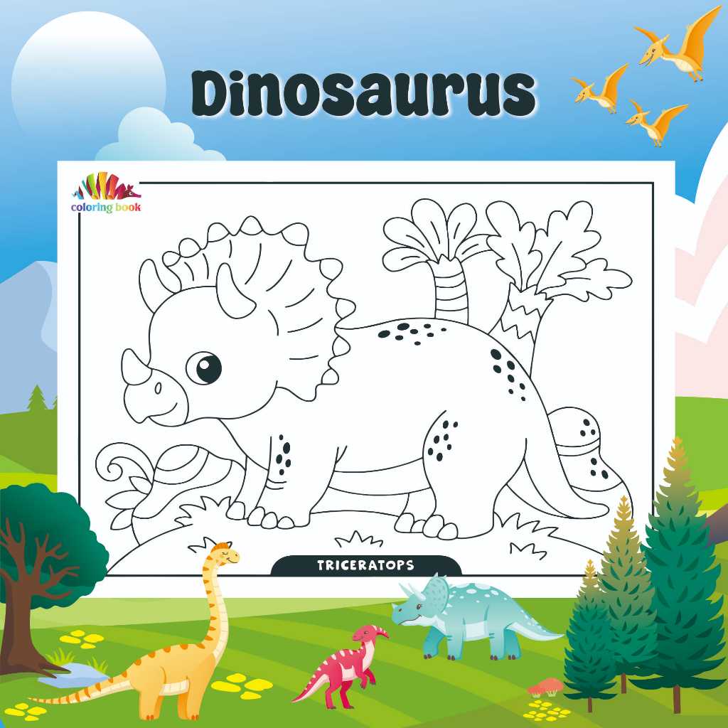 Coloring PAPER / COLORING / DRAWING PAPER / DINOSAUR / COLORING PAPER ...
