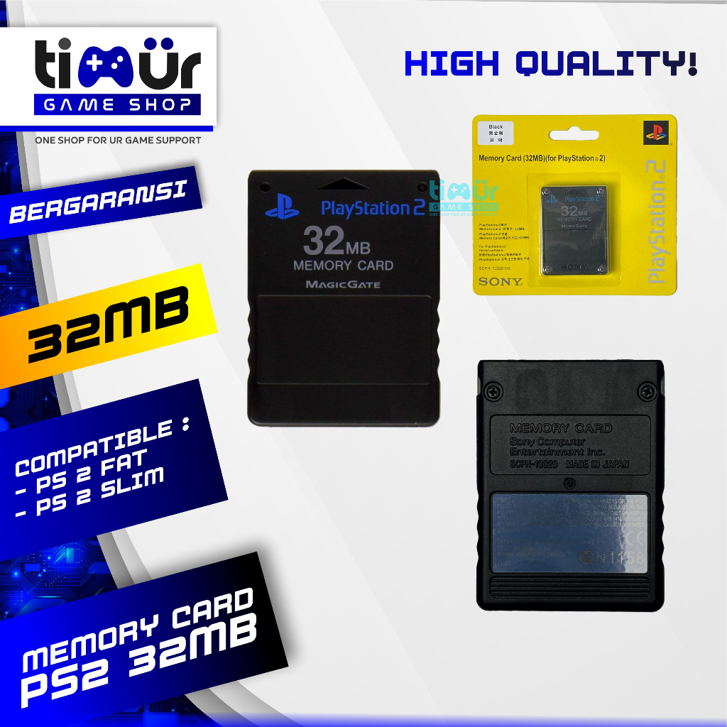 MC PS2 Memory Card 32MB Black | Shopee Malaysia