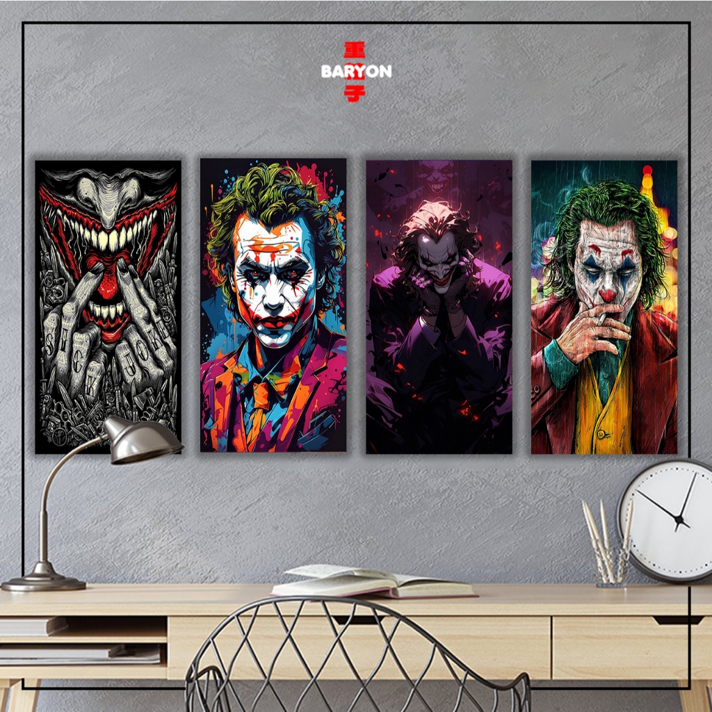 KAYU Baryon JOKER Room Decoration Display Poster Wood Wall Decor DC ...