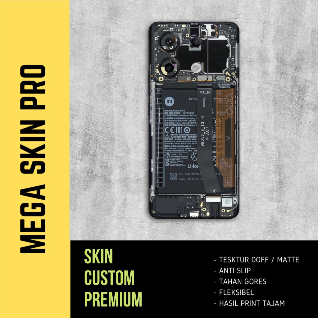 MESIN Redmi Note 13 Pro 5G Skin - 2 pieces - teardown machine | Shopee ...