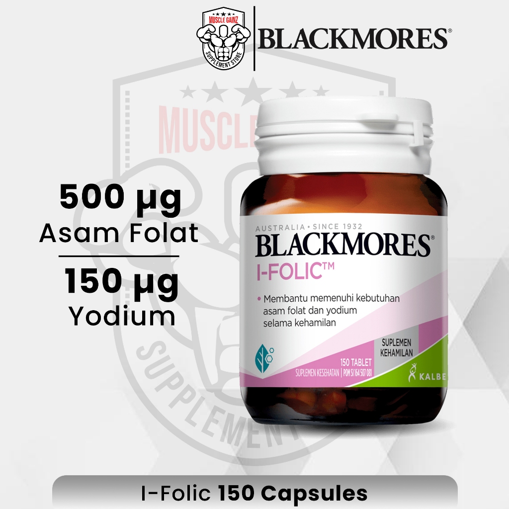 Blackmores Ifolic 150 capsules I Folic Folavit Folic Acid Folamil ...