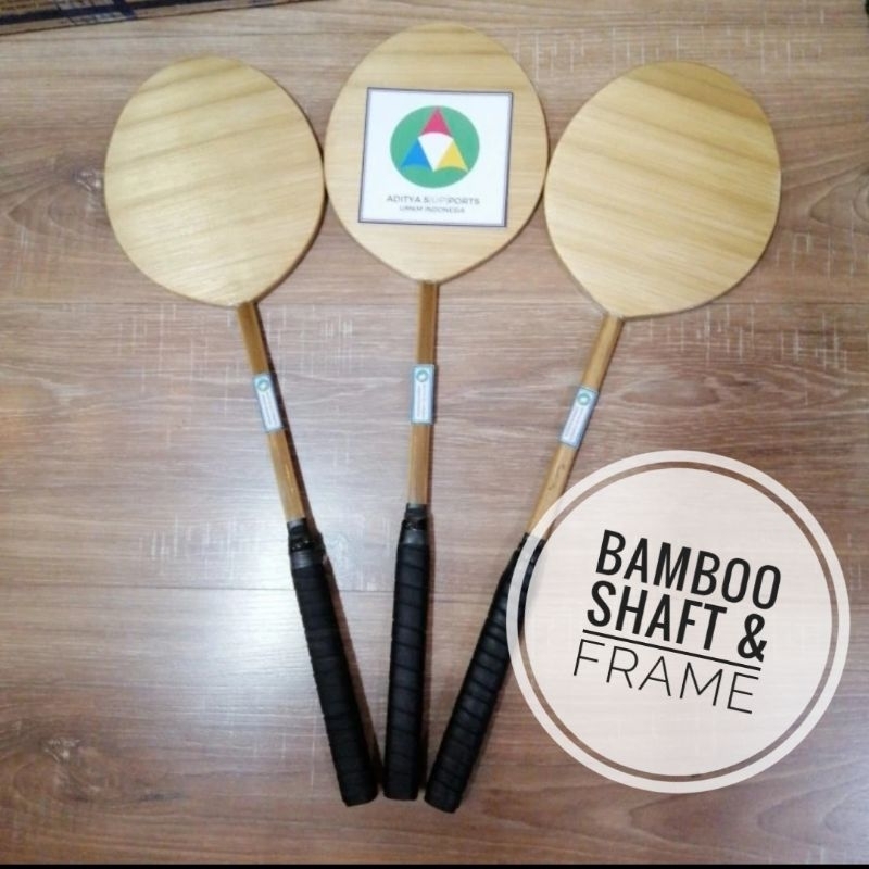 Tok Tak Bamboo or Metal Racket for Children, Adults, Good Badminton ...