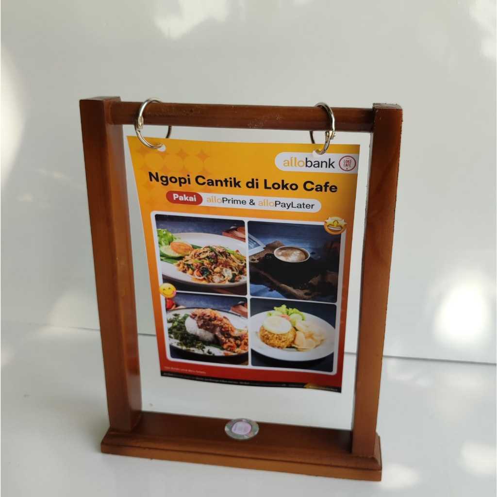 KAYU Premium Wooden Menu Holder/Table Number/Tent Gard/Table Number ...