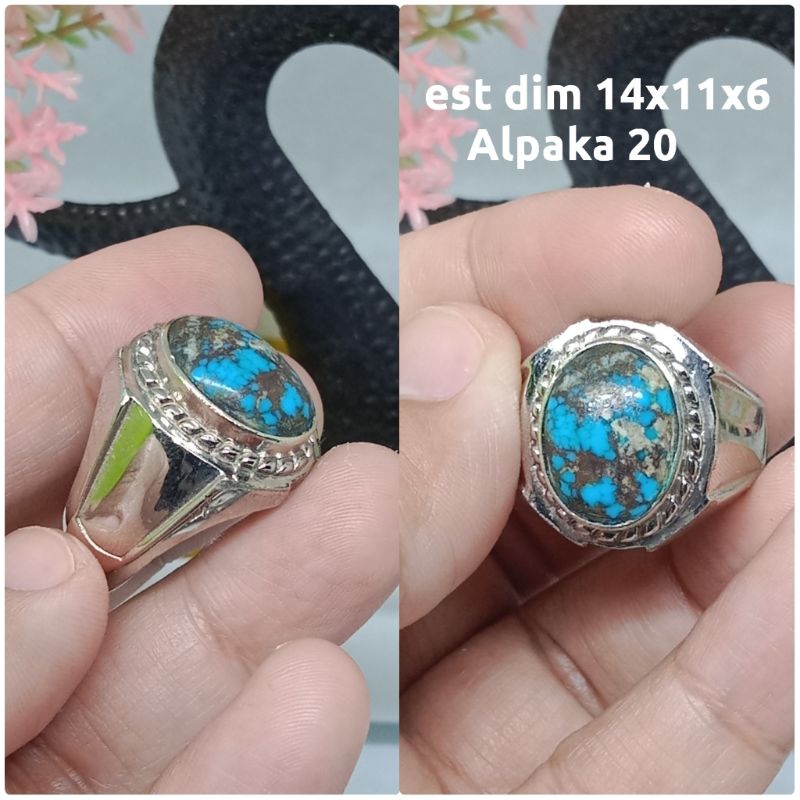 Iranian original Persian turquoise stone ring | Shopee Malaysia