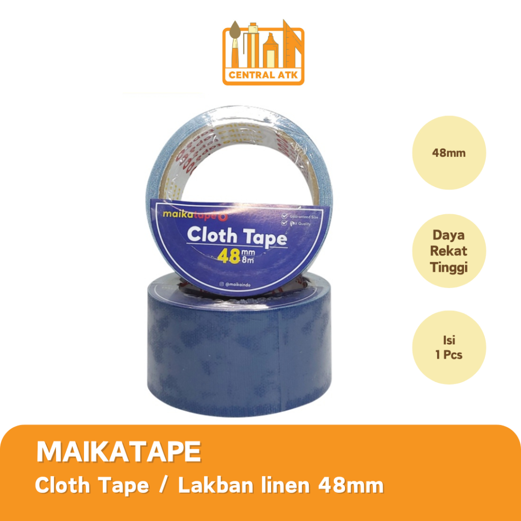 Linen duct TAPE / CLOTH TAPE BLUE MAIKATAPE 48MM | Shopee Malaysia