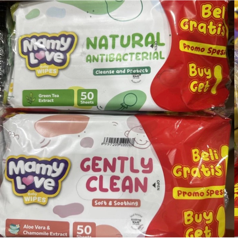 Mamy Love Wet Tissue Buy 1 Get 1 50s | Shopee Malaysia