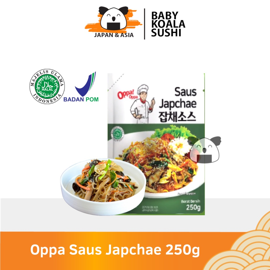 Oppa Sauce Japchae Noodle Glass Korea 250 g Halal | Special Korean ...