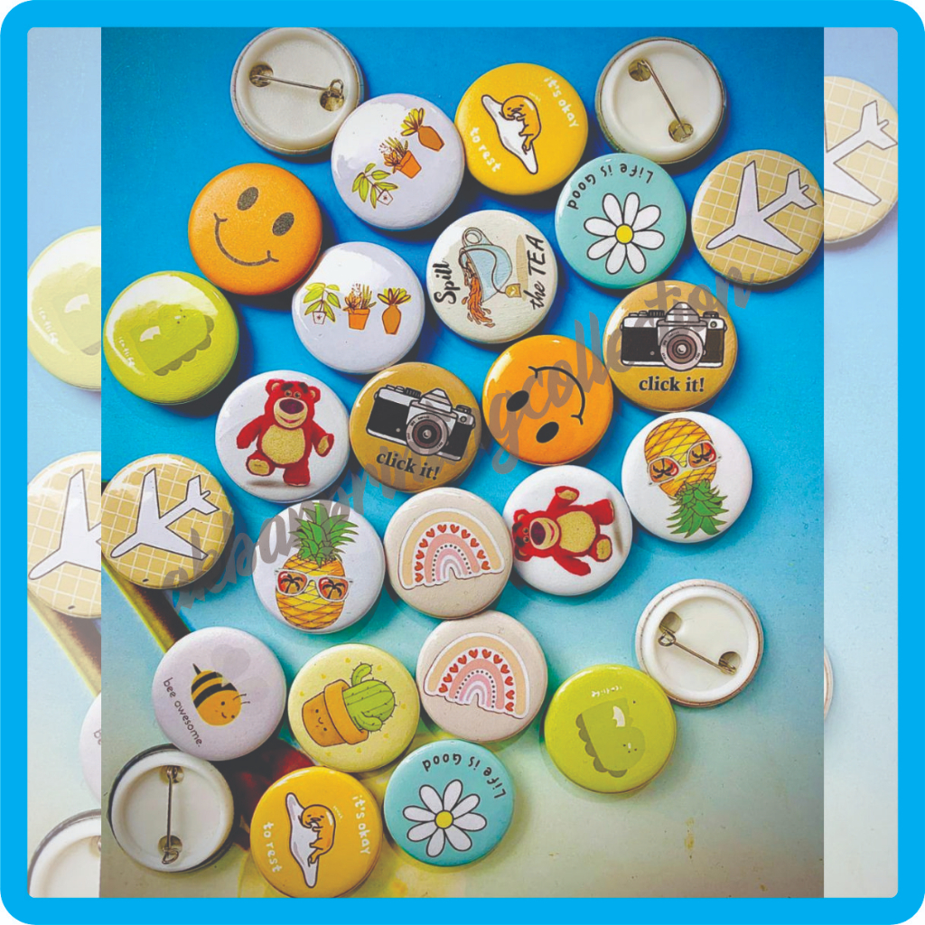 (KNVSBDG) 32mm Men And Women's Bag Accessories Pins, Cute Aesthetic ...
