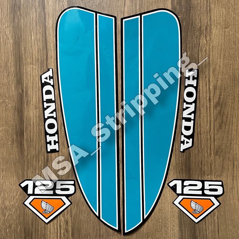 HIJAU Striping strip stickers sticker lis polet Honda cb 125 se Green ...