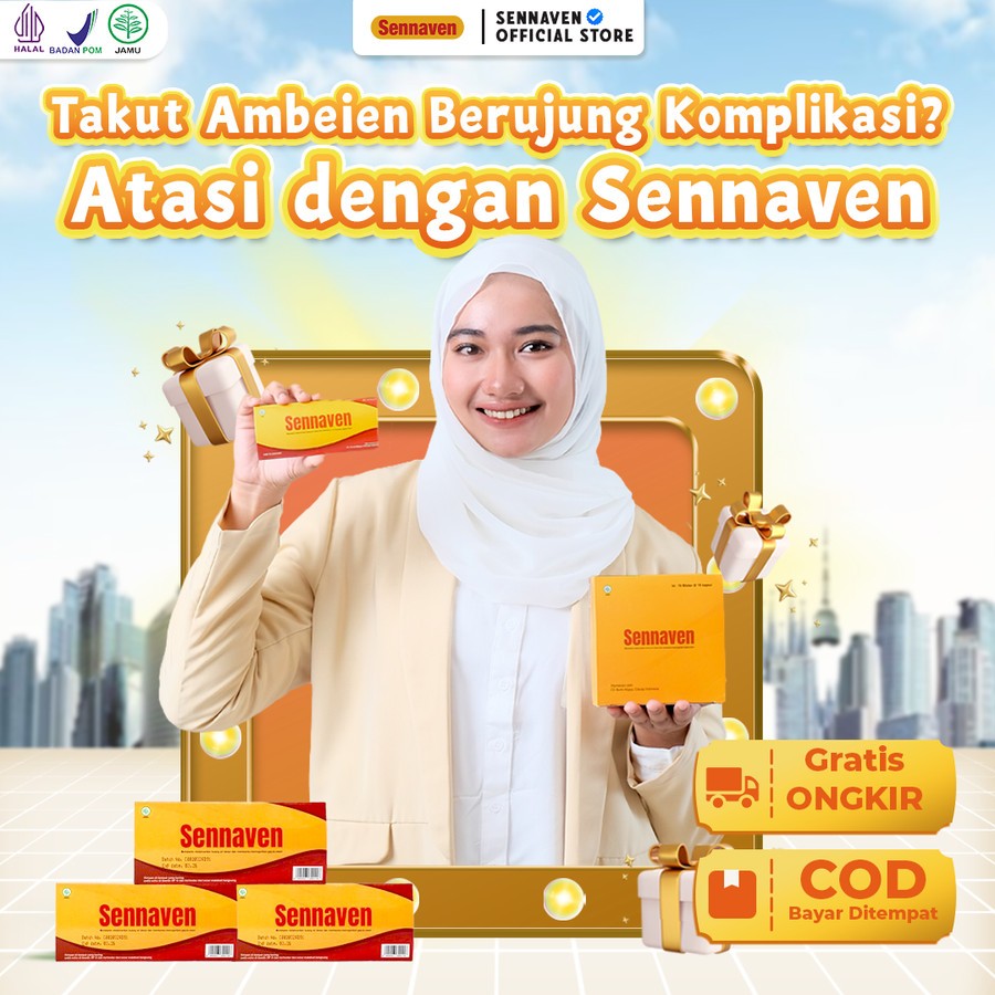 Natural Herbal Sennaven 3 Blisters contains 30 Capsules Helps Treat ...