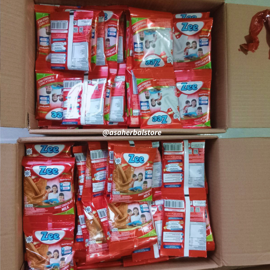 Zee Milk Sachet Package 6 Sachets Contents @ 10 Sachets Of Chocolate ...