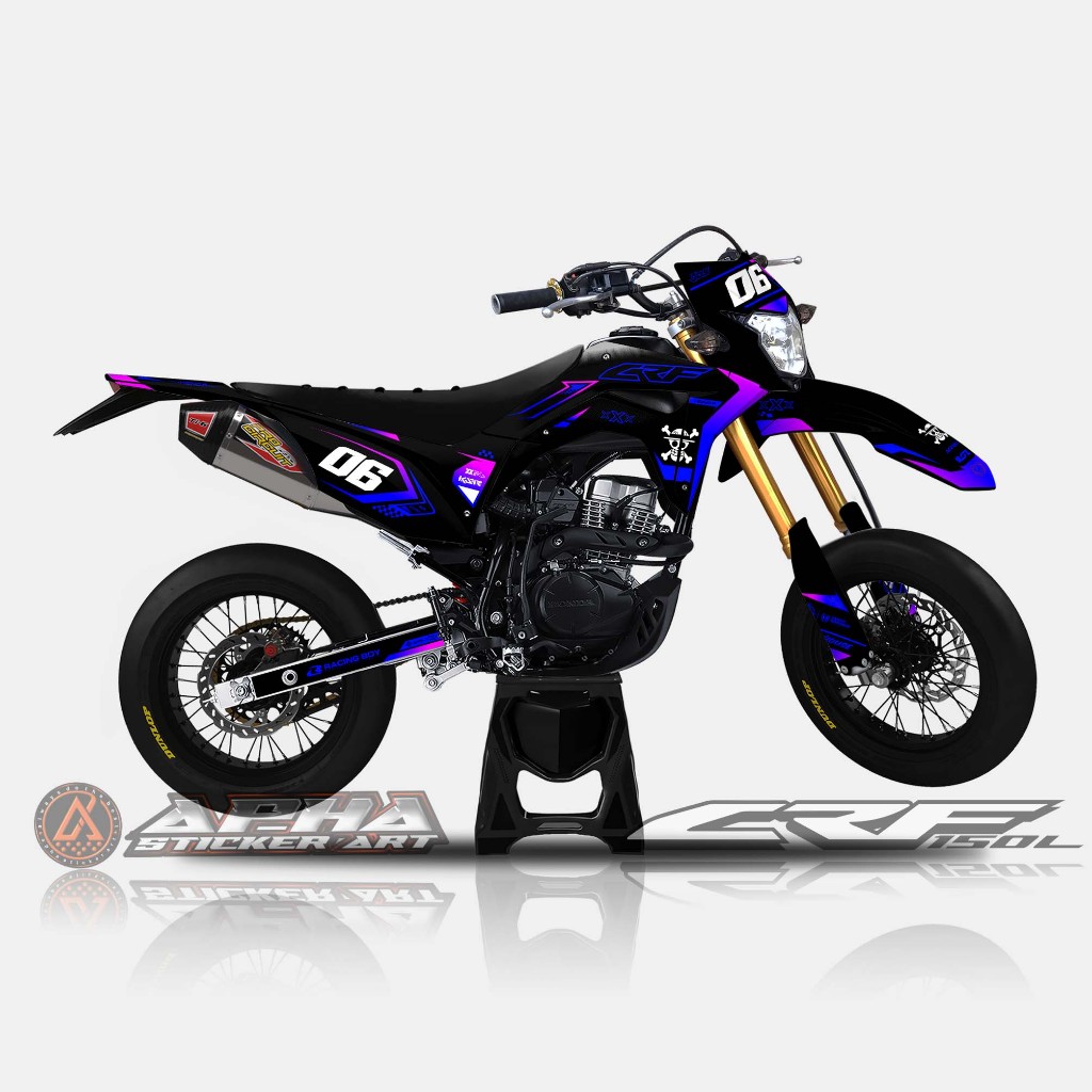 Decal CRF 150l SUPERMOTO FULL BODY/STICKER DECAL CRF 150l Can CUSTOM ...