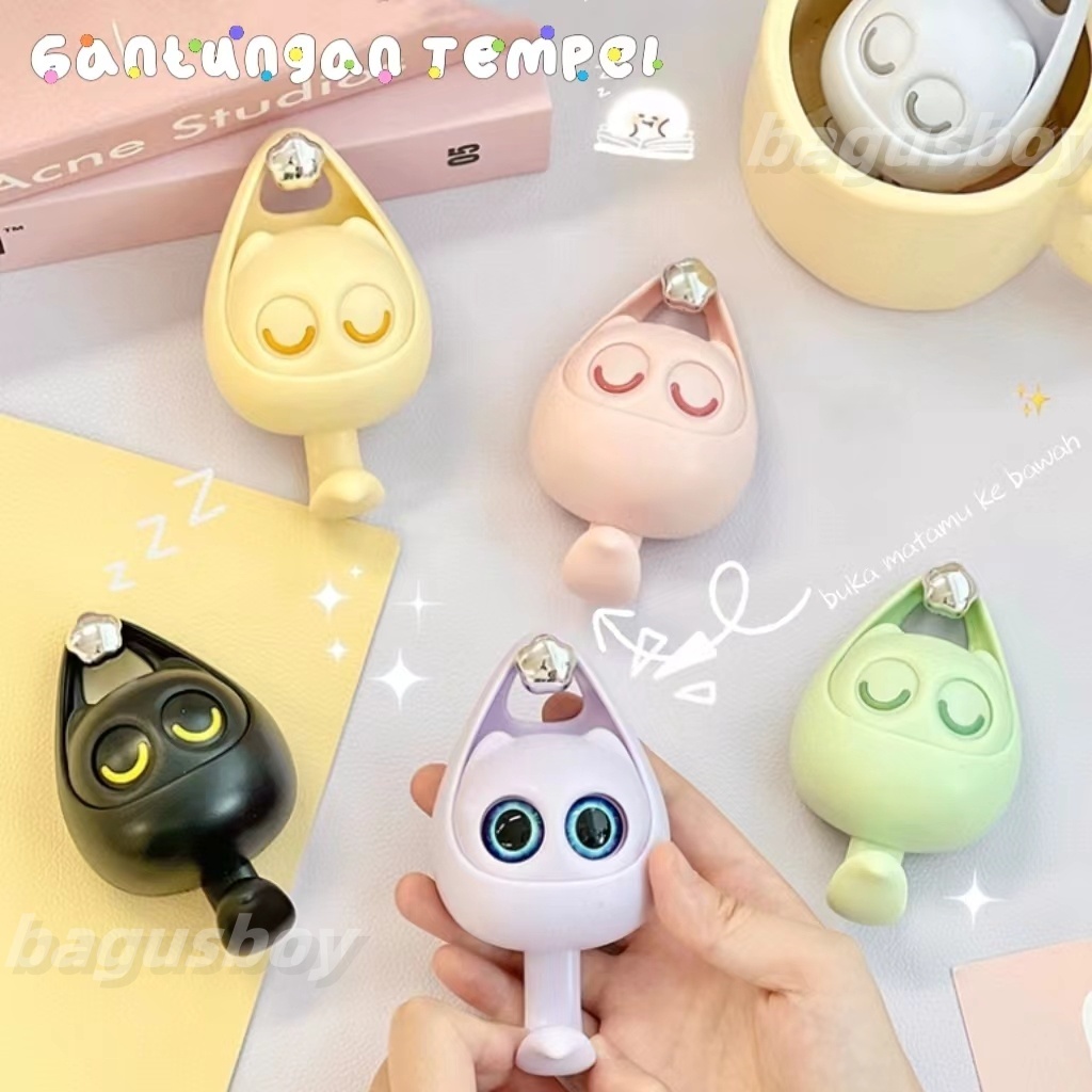 GANTUNGAN Cute Cat Wall Hanger HOOK/HOOK, Can Be Used In Various ...