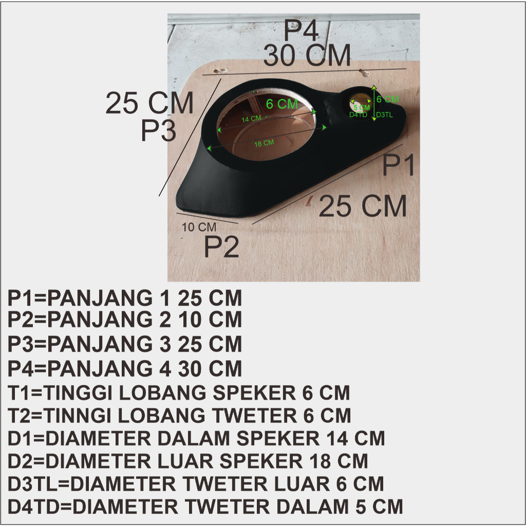 Universal speaker mounting 6/6'5 INch + tweeter 1 set 2pcs | Shopee ...