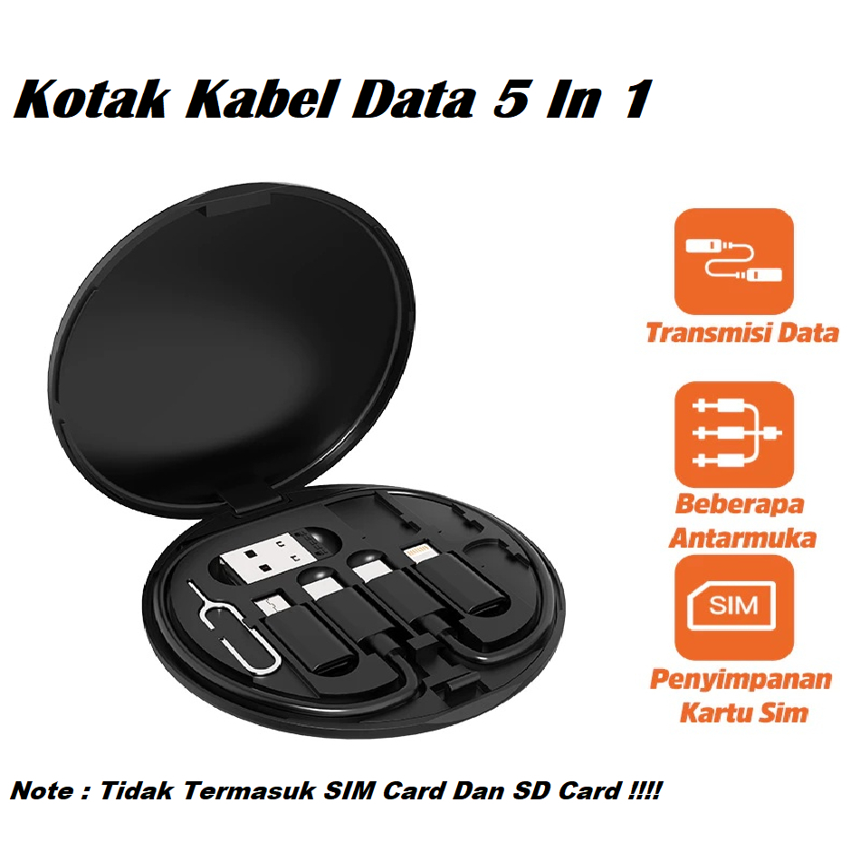 Multiple Connector Data Cable 5 In 1 Charger Data Cable Box Cable ...