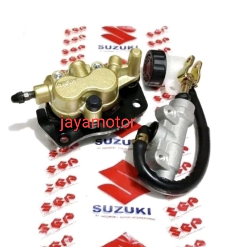 Master brake set + rear caliper Suzuki satria 2 stroke, satria shark ...