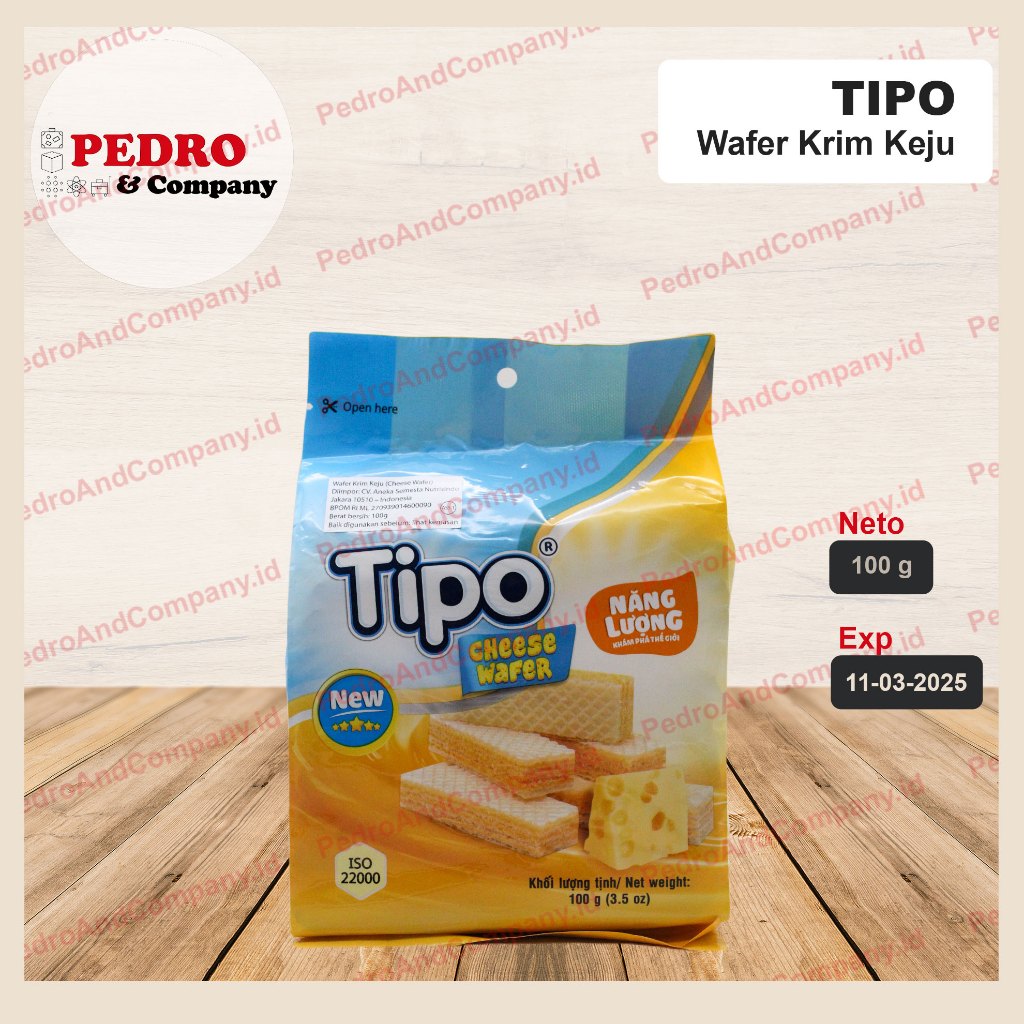 Tipo CHEESE WAFER Cream CHEESE 100 Grams | Shopee Malaysia