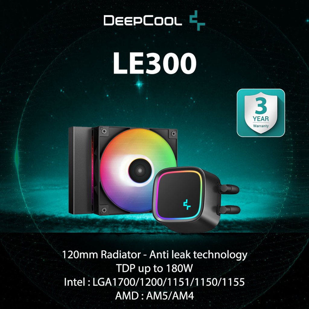 Deepcool LE300 6 Color LED Liquid Cooler | Shopee Malaysia