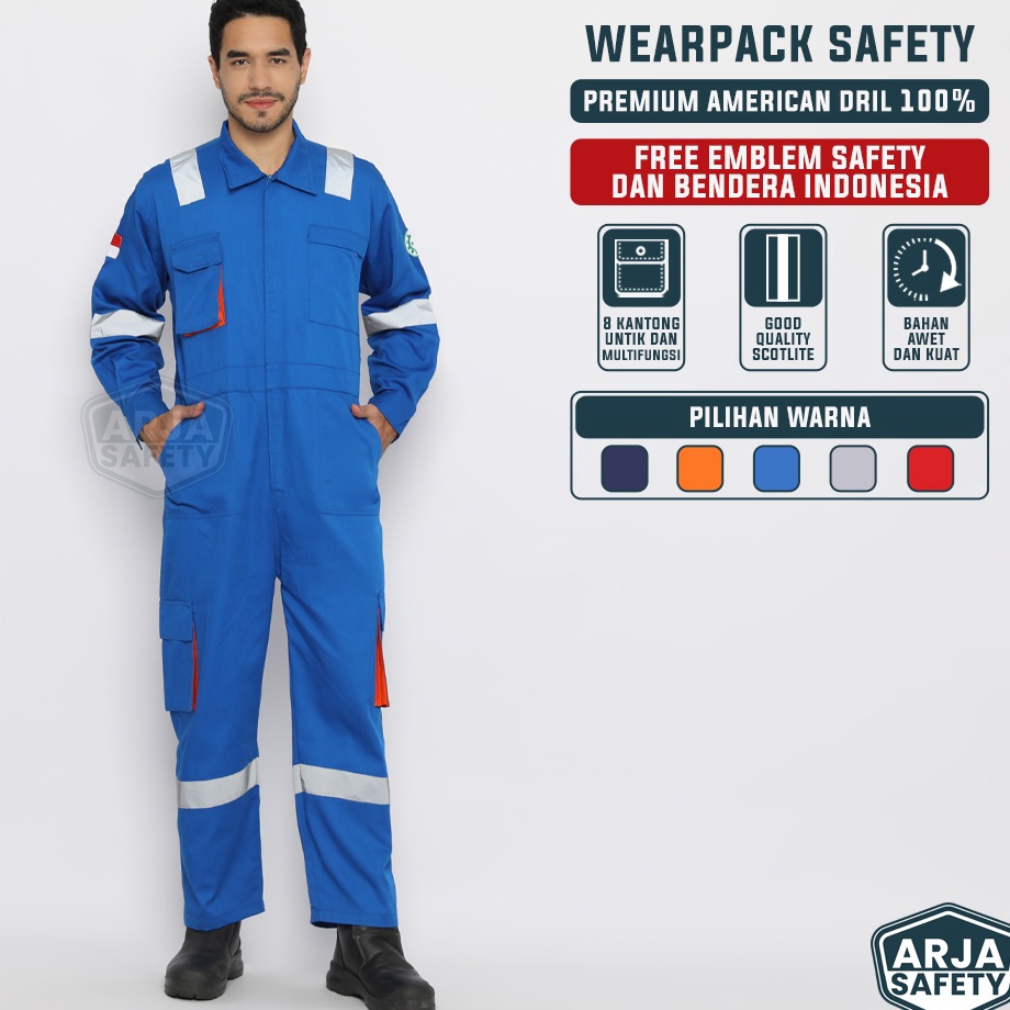 Limited ARJA Safety FREE LOGO Safety FLAG Wearpack Coverall Safety ...