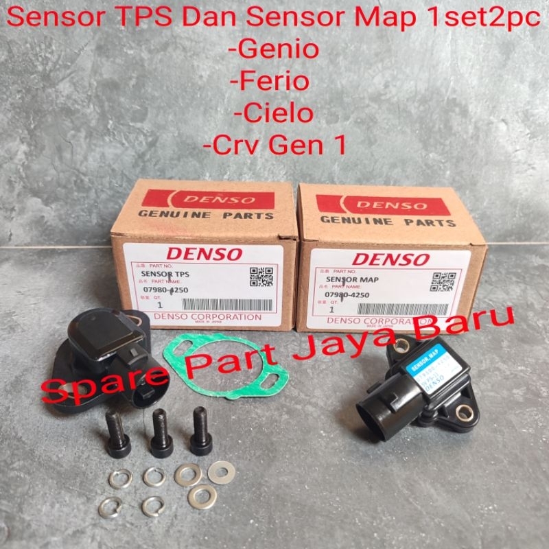 Map Sensor And TPS Sensor Civic Ferio 1996-2000 1set 2pc Original Denso ...