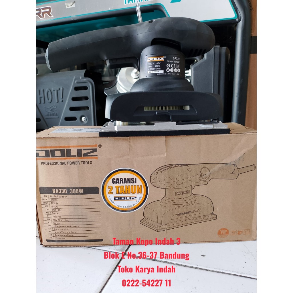 MESIN Orbital Sanding Machine BA330 Rectangle Sander 300WATT Rectangle ...