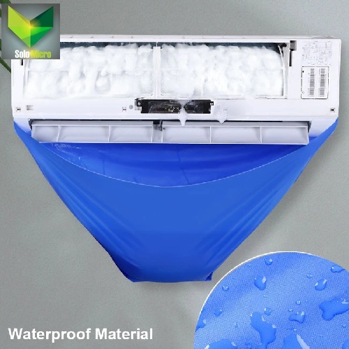 Plastic Washing AC Air Conditioner Cleaning Cover Waterproof | Shopee ...