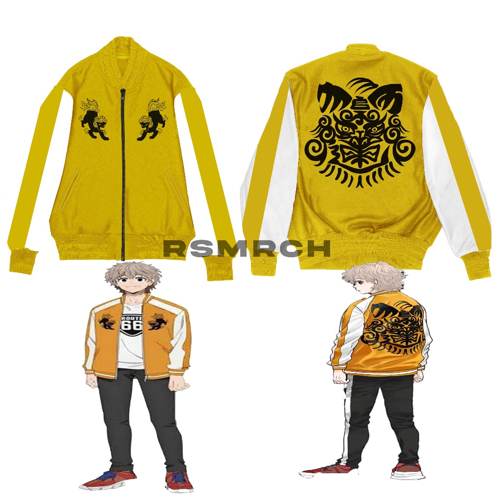 Sukajan Jacket Anime Wind Breaker Shishitoren Tomiyama Choji Bo Furin ...