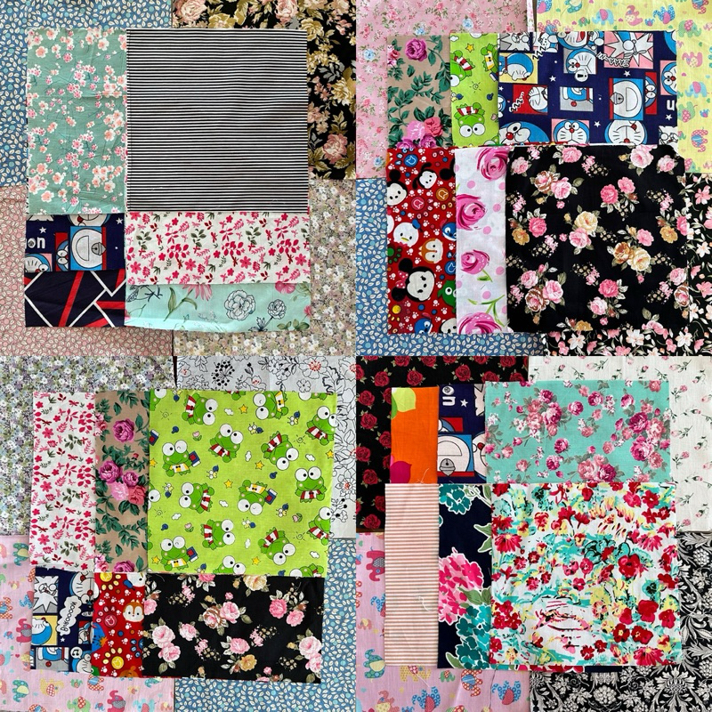 Patchwork 25 x 25 cm Random Pattern Contains 10 Pcs | Shopee Malaysia