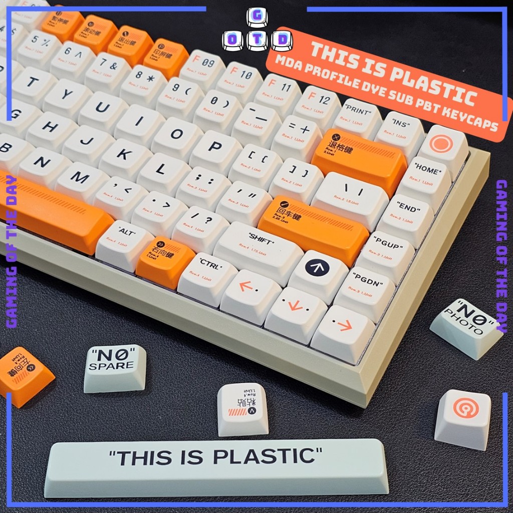 This Is Plastic Keycaps by GOTD MDA Profile PBT Dye-Sub | Shopee Malaysia