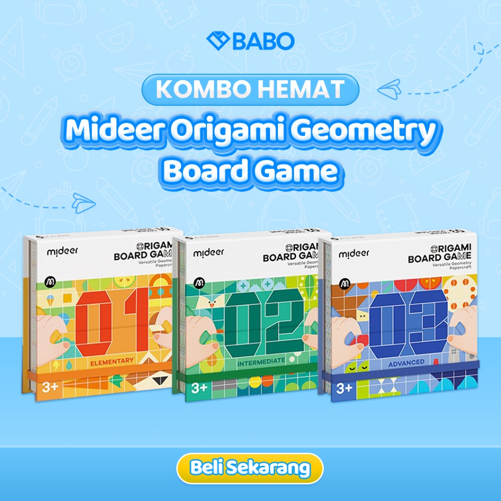 Combo Savings Mideer Origami Board Game Versatile Geometry Papercraft ...