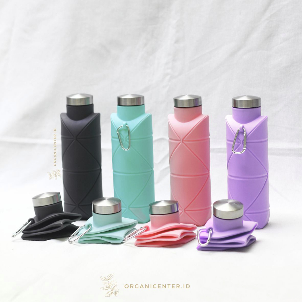 Origami Bottle New Color Silicone Folding Drinking Water Bottle ...