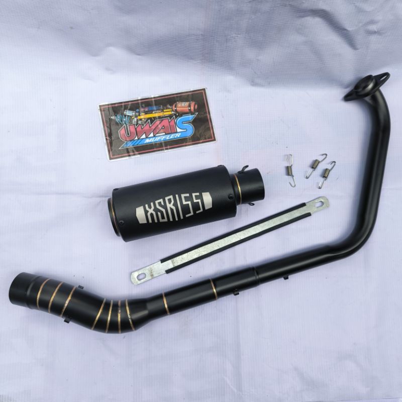 Exhaust XSR 155 racing XSR155 Exhaust full system Exhaust 1 set black ...