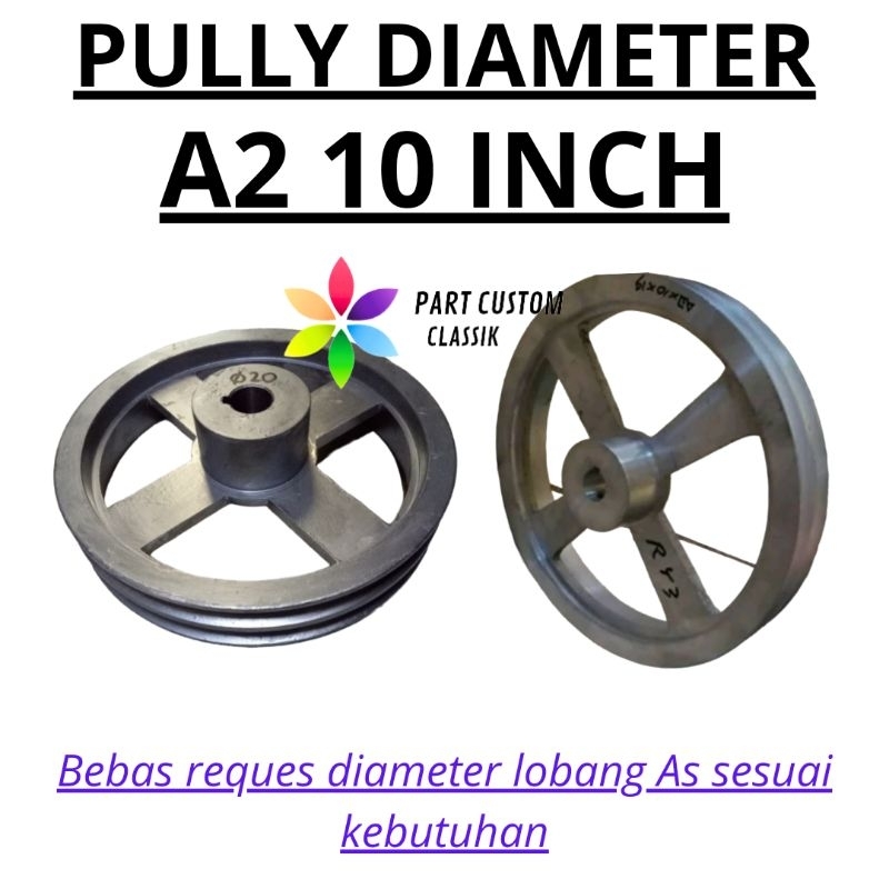 POLI Pulley pully Pulley Pulley Poly polly Aluminum 10 INCH JALUR A2 ...