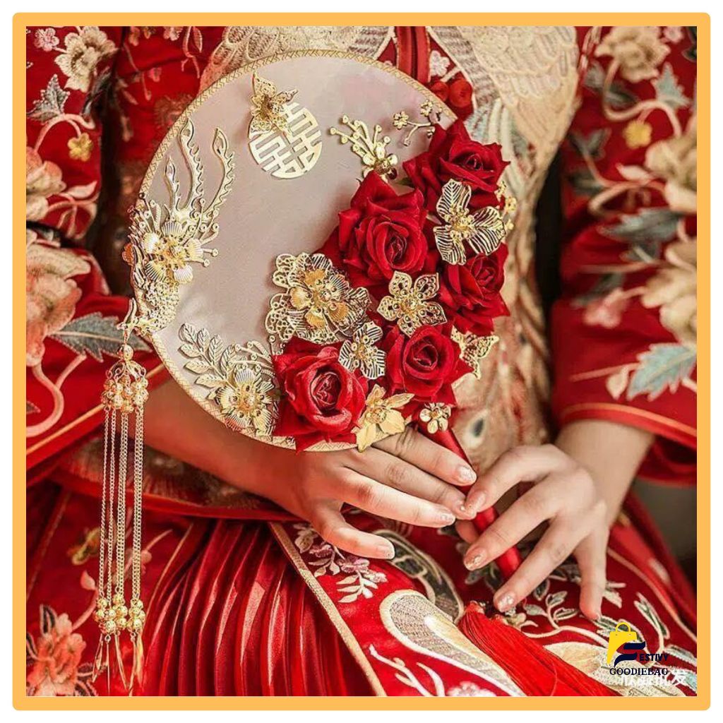 Fg SANGJIT FAN SHUTANG XI Wedding Bride / Chinese Wedding Fan Wedding ...