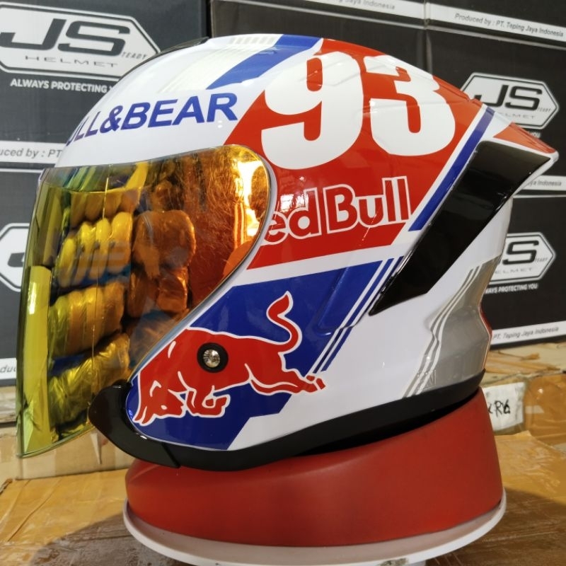 Js ARMOR MOTIF 93 WHITE HELMET (HANDLING PACKAGE) | Shopee Malaysia