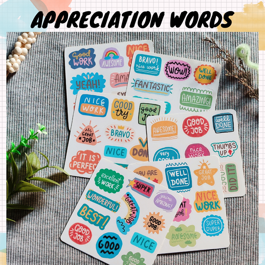 Appreciation words Stickers/Appreciation Stickers/motivational words ...