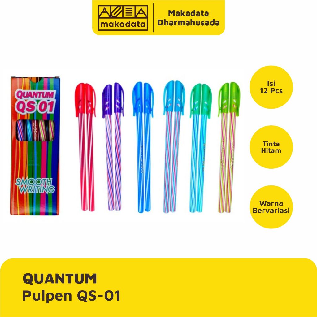 Pen | Quantum QS-01 BALLPEN (1 PACK) | Shopee Malaysia