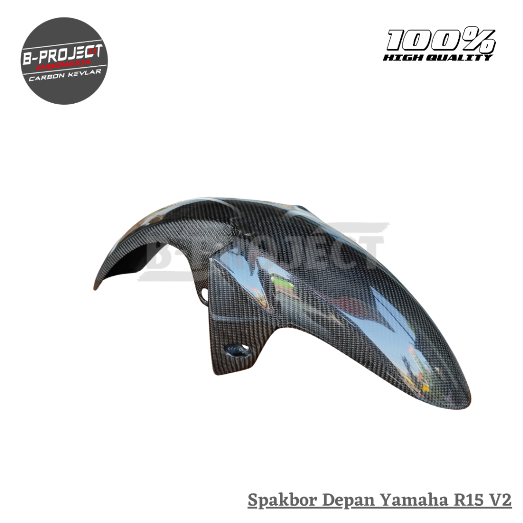 Original Yamaha R15 V2 Carbon Kevlar Front Fender | Shopee Malaysia