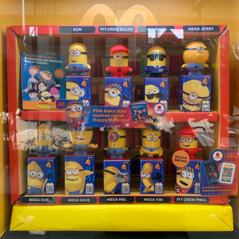 Minion Happy Meal McD 2024 Despicable Me 4 Mcdonald's | Shopee Malaysia
