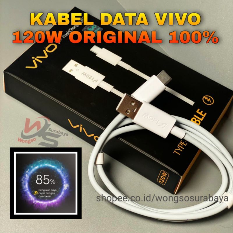 120w DATA CABLE VIVO USB TYPE C FAST CHARGER VIVO X70/X80 PRO/V23E/V29 ...