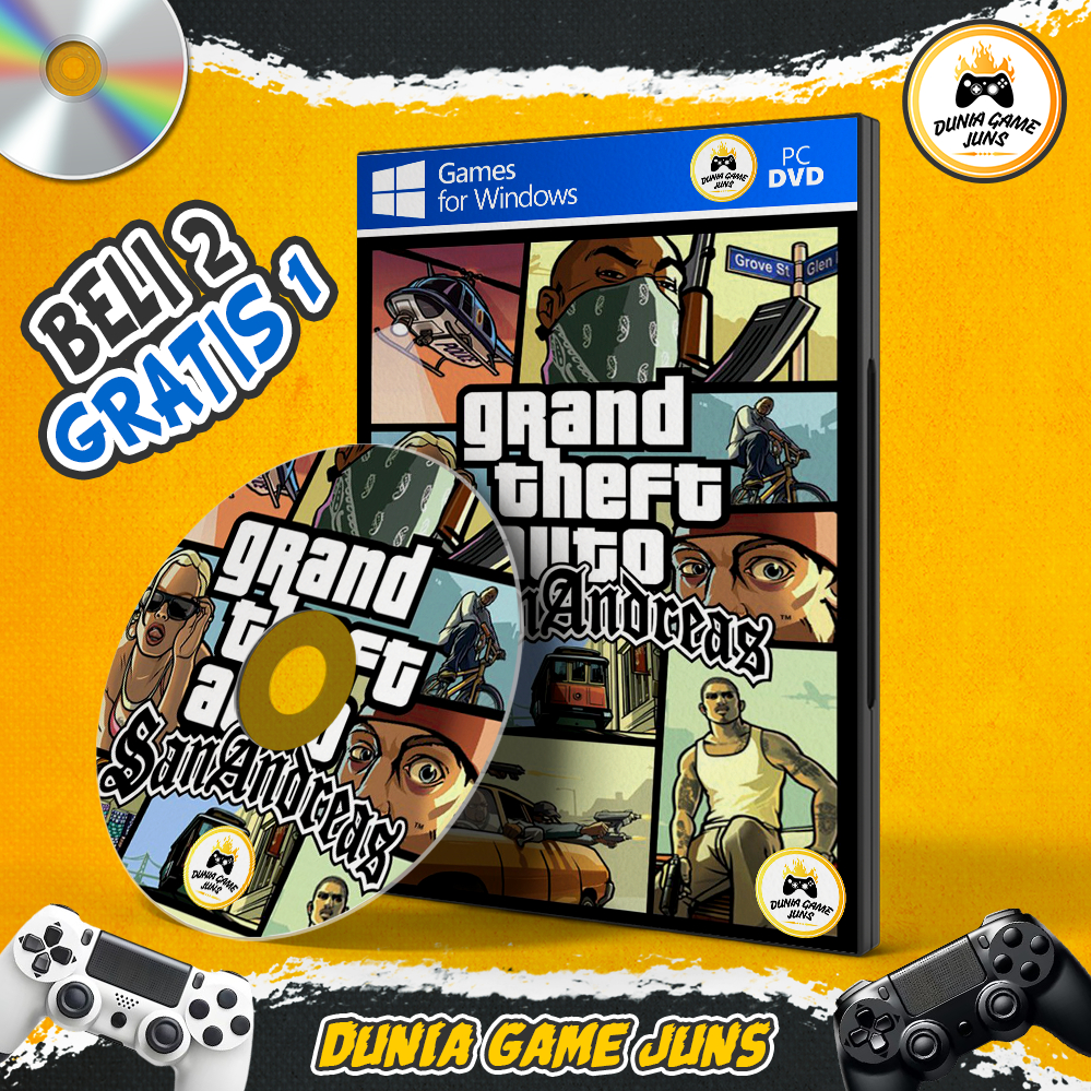 Gta San Andreas | Grand Theft Auto San Andreas | Cd/dvd | Pc/computer ...