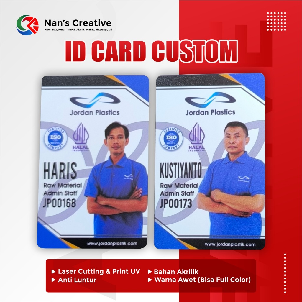 Custom ID CARD/custom identification sign CARD | Shopee Malaysia