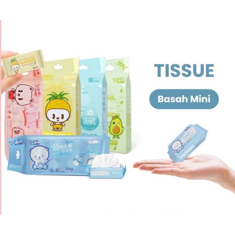[Unit Price] Mini Wet Tissue/Character Tissue/Mini Wet Tissue/Non ...