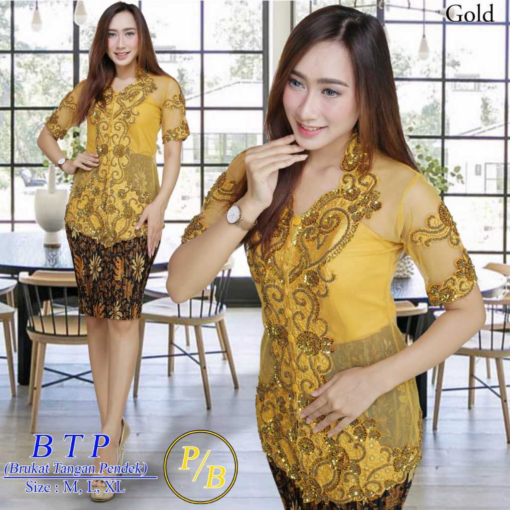 Btp Women's Short Sleeve Kebaya Suit / Women's Graduation Kebaya ...