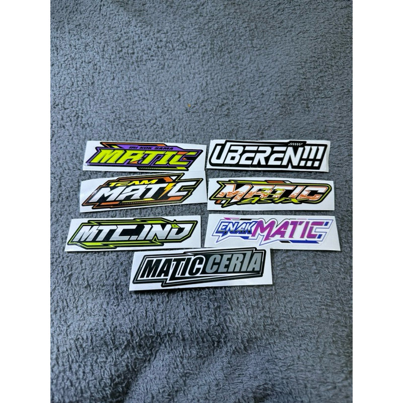 Matic STICKER PACK CONTAINS 7 PCS | Shopee Malaysia